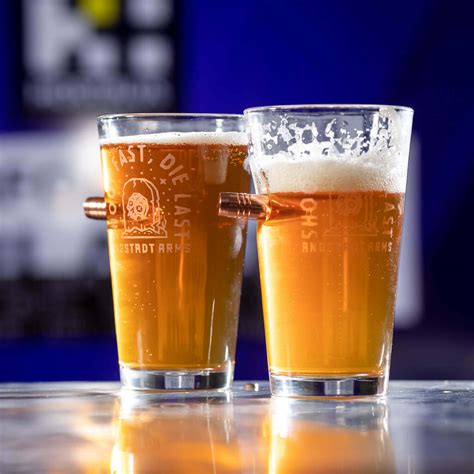 Bullet Pint Glass For Shooters Angstadt Arms