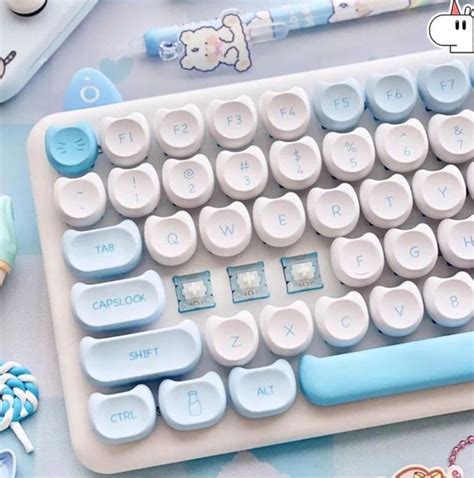 Fancy Keyboard With Candy Background