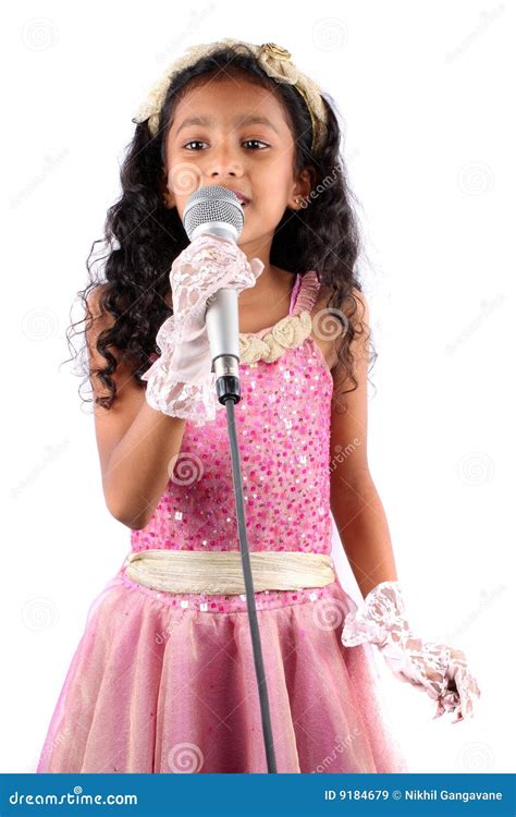 Cute Singer Stock Image Image Of Learn Sing Singers 9184679