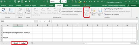 Macro Para Proteger Todas Las Hojas De Un Fichero En Excel Tutorial Excel