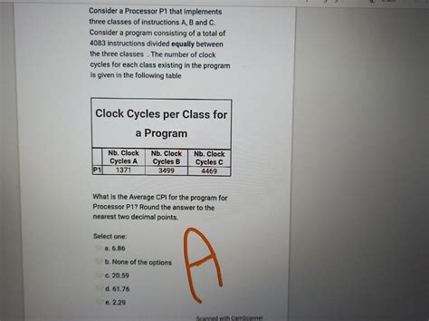 Solved Consider A Processor P1 That Implements Three Classes