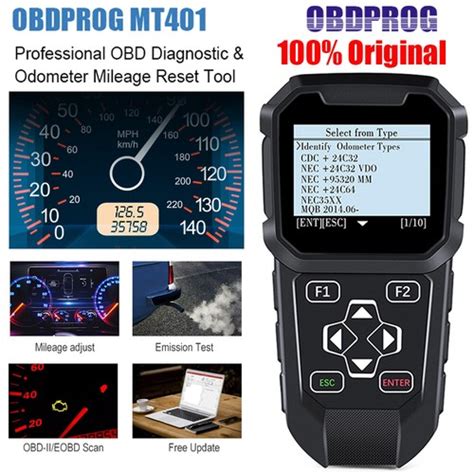 Obdprog Mt401 Car Odometer Correction Adjustment Mileage Diagnostic Scanner Tool Ebay