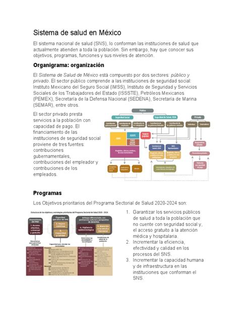 Sistema De Salud En Mexico Pdf Hospital Servicios Públicos