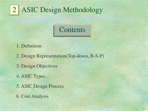 Ppt 2 Asic Design Methodology Powerpoint Presentation Free Download Id3969810
