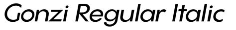 Gonzi Regular Italic Fuente Webfont And Desktop Myfonts