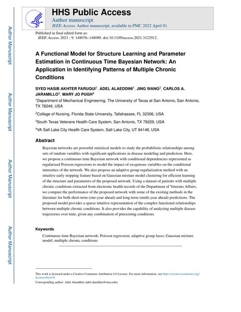 Pdf A Functional Model For Structure Learning And Parameter