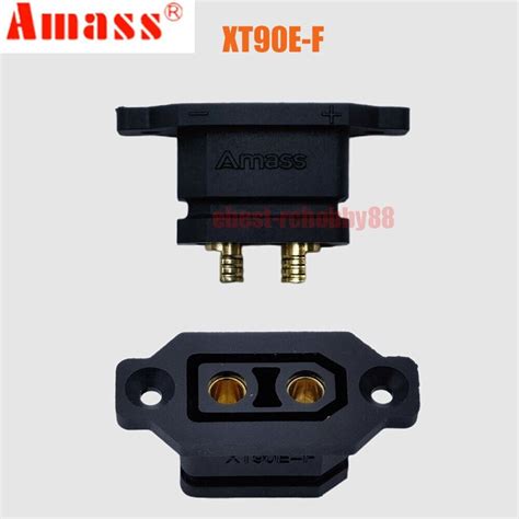 50pcs AMASS Black XT90E-F Female XT90 Plug Mount Connector for FPV ...