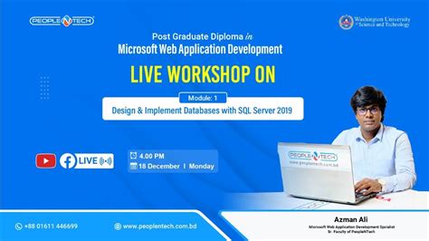 Live Workshop On Design And Implement Databases With Sql Server 2019