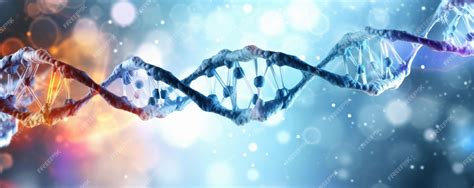 Premium Photo Dna Helix Structure Genome Poster Banner