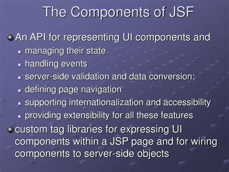 Ppt Java Server Faces Powerpoint Presentation Free Download Id5315796