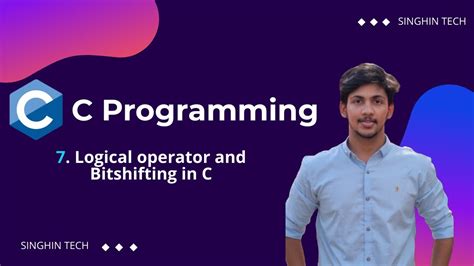 7 operators in c part3 logical and or bit shift operator c