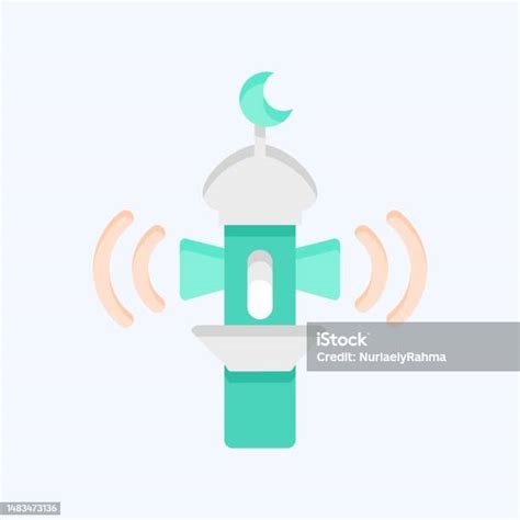 아이콘 Adhan 전화 이드 알 아드하 기호와 관련이 있습니다 플랫 스타일 심플한 디자인 편집 가능 간단한 그림 0명에 대한 스톡 벡터 아트 및 기타 이미지 Istock