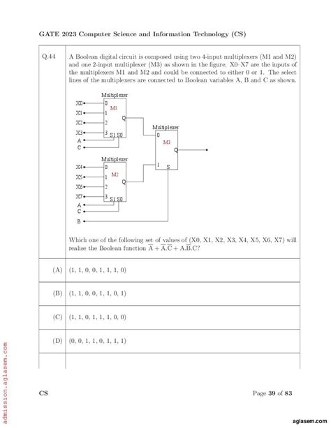 Gate 2023 Question Paper Pdf With Solutions Download Here Aglasem Admission