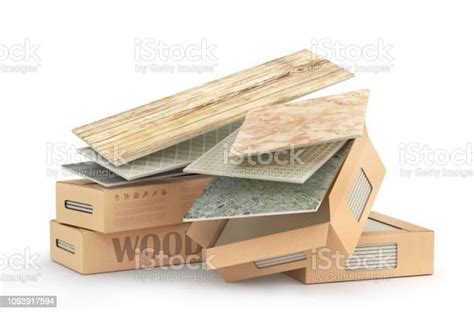 흰색에 타일 격리의 패키지입니다 3 차원 일러스트 레이 션 바닥재에 대한 스톡 사진 및 기타 이미지 바닥재 도예 풀 문구류 Istock