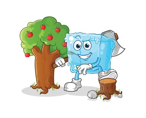 Ice Cube Melted Cartoon Vector 10120719 Vector Art At Vecteezy