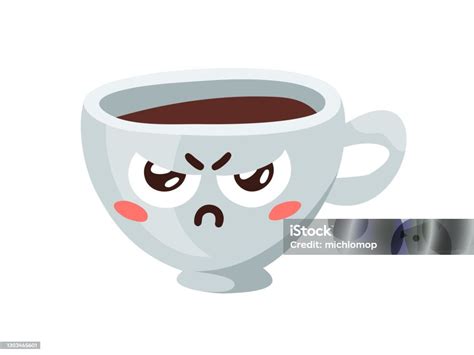 만화 캐릭터 화가 커피 컵 손으로 그린 벡터 패턴 이모티콘 실제 예술 디자인 이모티콘 카페 분노에 대한 스톡 벡터 아트 및 기타 이미지 Istock