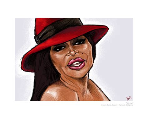 Angela Big Ang Raiola Mob Wives Portrait Print Etsy