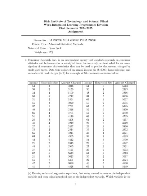 wilp assignment pdf dependent and independent variables
