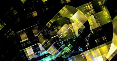 Computer Generated Abstract Tehnology Image Three Dimensional 3d Fractal Texture Stock Image