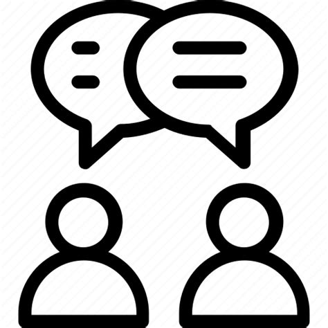 Chat Chatting Conversation Dialogue Meeting Icon