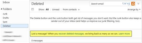Now Recover Retrieve Deleted Emails From Your Windows Live Hotmail Inbox Windows Valley