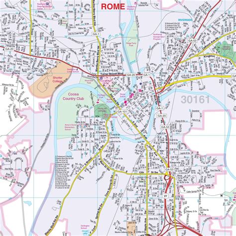 Rome And Floyd Co Ga Wall Map Shop City And County Maps Ultimate Globes