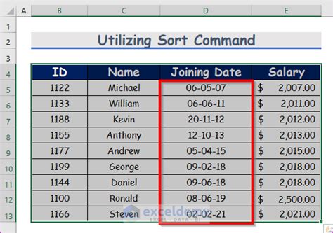 How To Sort Dates In Excel By Year 4 Methods Exceldemy