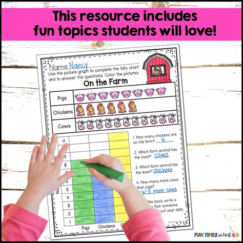 1st Grade Math Data And Graphing No Prep Printable Worksheets Made By Teachers