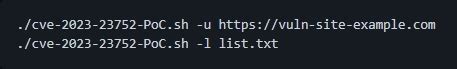 HackGit On Twitter Poc For CVE 2023 23752 CMS Joomla Unauthorized