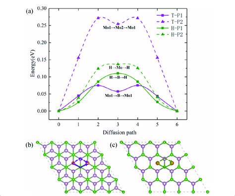 A Diffusion Energy Barriers Of A Mg Atom On The Surfaces Of T Type Download Scientific