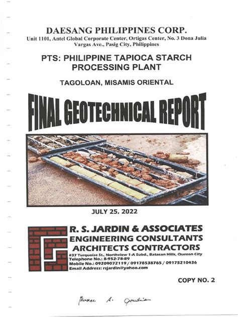 Final Geotechnical Evaluation Report Pdf