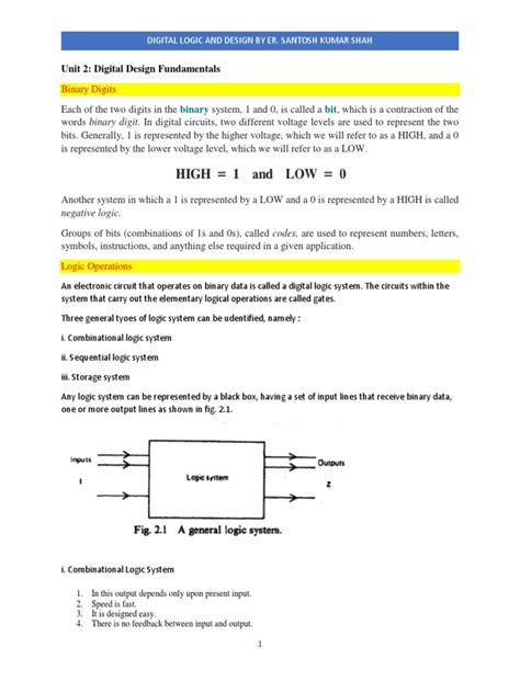 Unit 2 Pdf Logic Gate Electronic Circuits