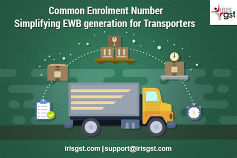 E Way Bill Generation For Transporters Using Common Enrolment Number