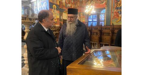 Министър Найден Тодоров се запозна с актуалното състояние на Рилския манастир Снимки