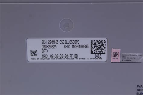 Keysight Agilent Dso X2022a 2ch Oscilloscope Plc Surplus Supply Llc