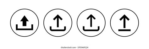 Upload Icon Set Load Data Symbol Stock Vector Royalty Free 1959044053