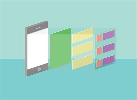 Mobile Application Layout Of Ui Elements Ui Elements Layout Bar Chart
