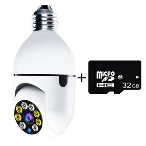 กล้องวงจรปิด กล้องหลอดไฟ กล้องวงจรปิดไร้สาย 4 ล้าน Full Hd Ip Wifi การตรวจสอบ แสงเครื่อง Dual