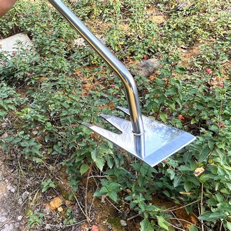 Badu Bg Лопата за вкореняване на трева от неръждаема стомана Рохкава почва Ръчно плевене Градина