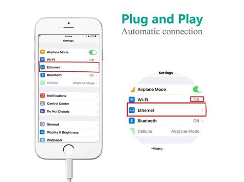 Lightning To Ethernet Adapter RJ45 Wired LAN High Speed Network Connector Overseas Travel For