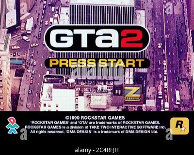 Gta 2 Grand Theft Auto 2 Sony Playstation 1 Ps1 Psx Editorial Use