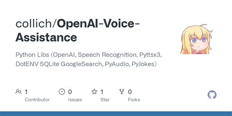 GitHub Collich OpenAI Voice Assistance Python Libs OpenAI Speech