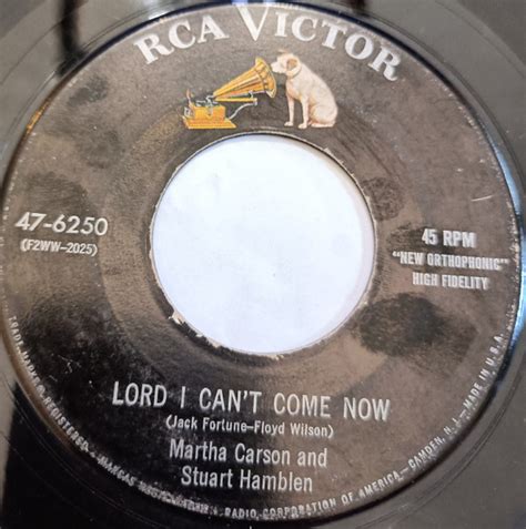 Martha Carson And Stuart Hamblen Lord I Cant Come Now Ive Got So