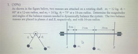 Solved As Shown In The Figure Below Two Masses Are Attached Chegg