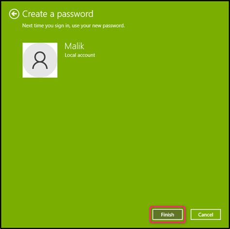 Как установить пароль Windows
