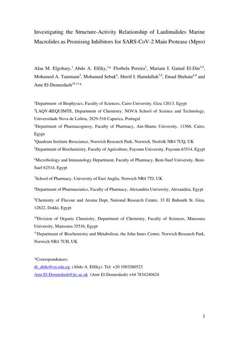 Pdf Investigating The Structure Activity Relationship Of Laulimalides Marine Macrolides As