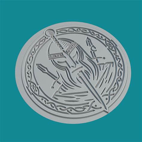 3d File Boromir Print Model Boromir Medallion Boromir Wall Decor 🧙‍♂️