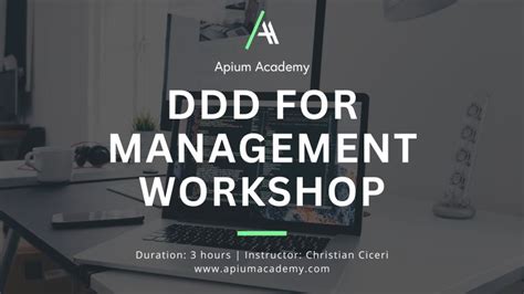 Apium Academy On Linkedin Ddd For Management Workshop Apium Academy