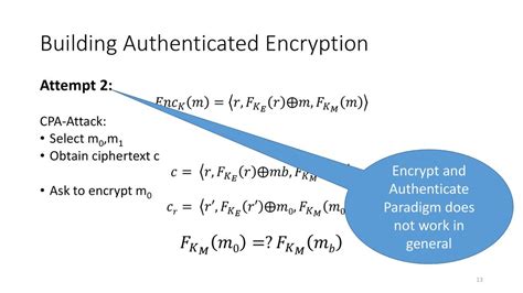 Topic 11 Authenticated Encryption Cca Security Ppt Download