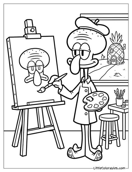 32 Squidward Coloring Pages Free Printable Pdf